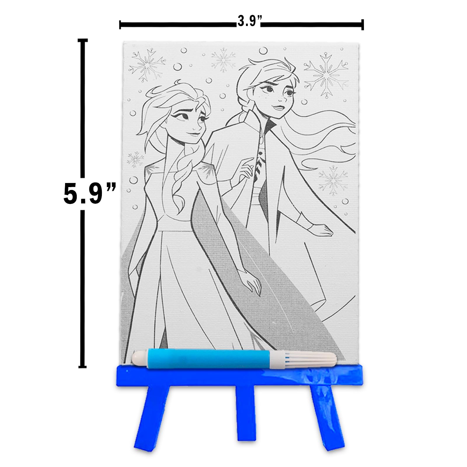 Frozen Canvas Art Set Frozen Activity Bundle - Frozen Paint Canvas Set with Frozen Stickers, and More | for Girls, Boys, Kids, Arts and Crafts