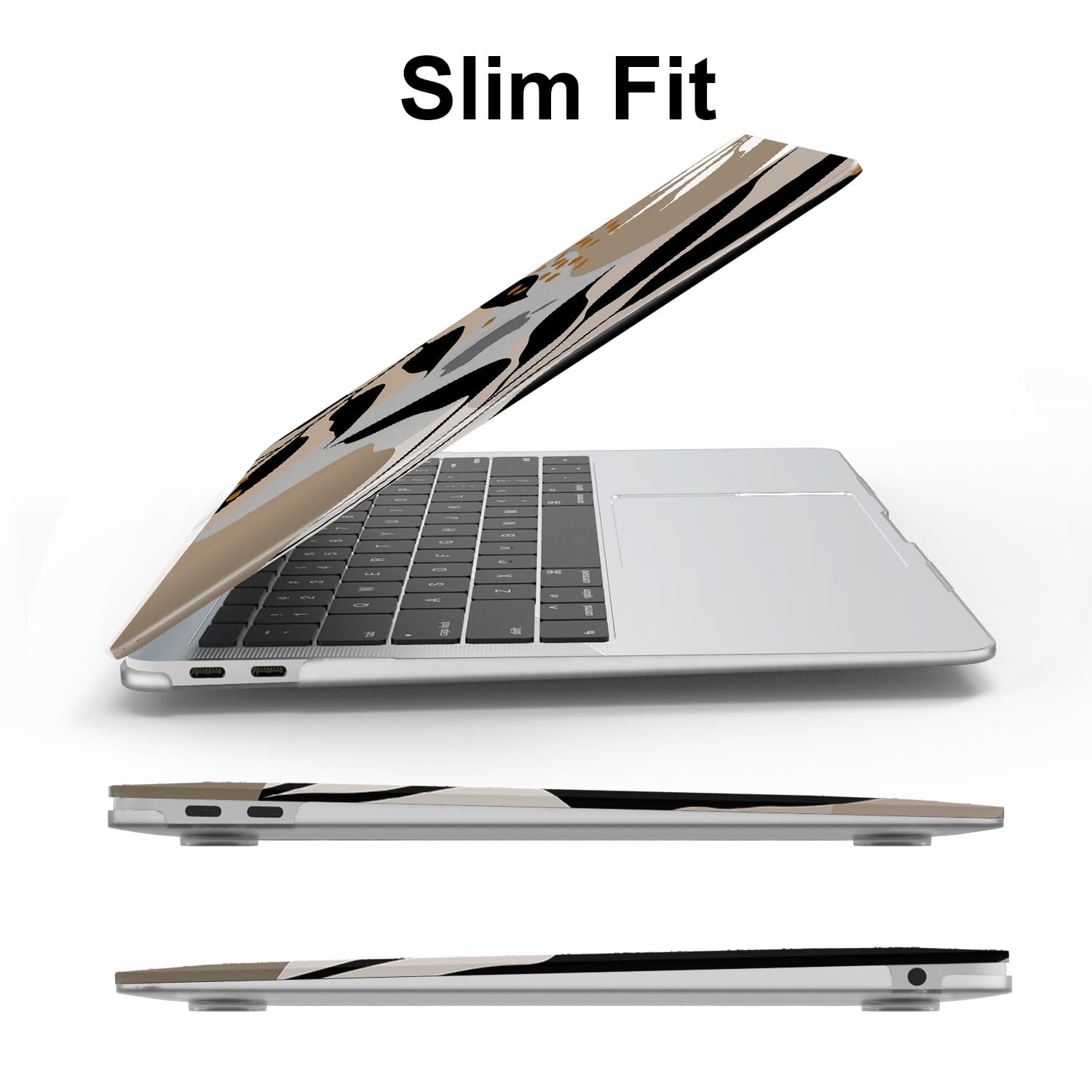 AKIT Compatible with MacBook Air 13 Inch Case 2022 2021 2020 2019 2018 Release M1 A2337 A2179 A1932, Pattern Plastic Laptop Hard Shell Case + Screen Protector + Keyboard Cover, Morandi Pink