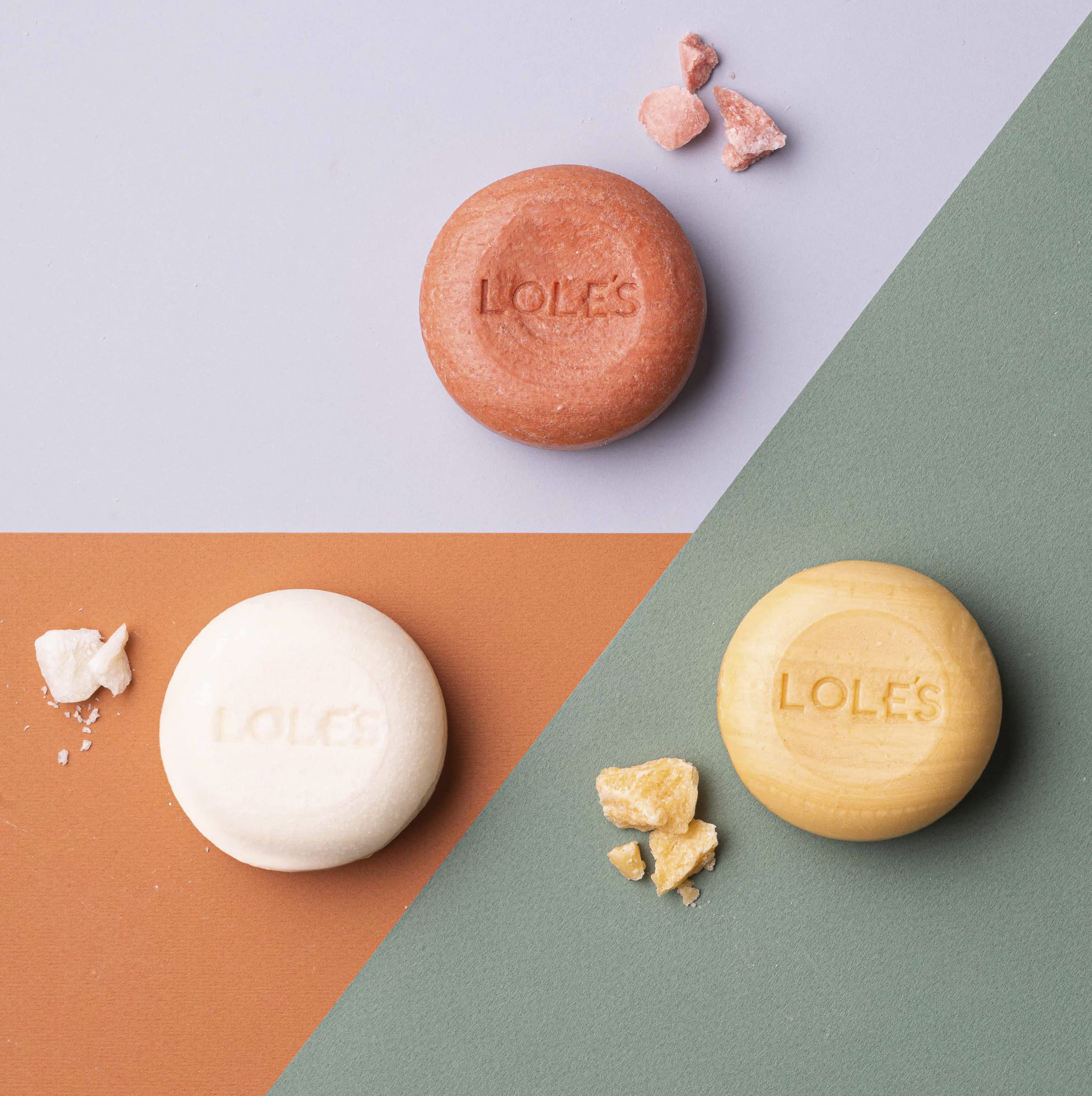LOLE'S Shampoo Bar and Conditioner 2in1 with Jojoba Oil for Itchy Scalp & Dandruff, Moisturizes & Cleans Scalp, Travel Shampoo, Silicone Free, 3.5Oz