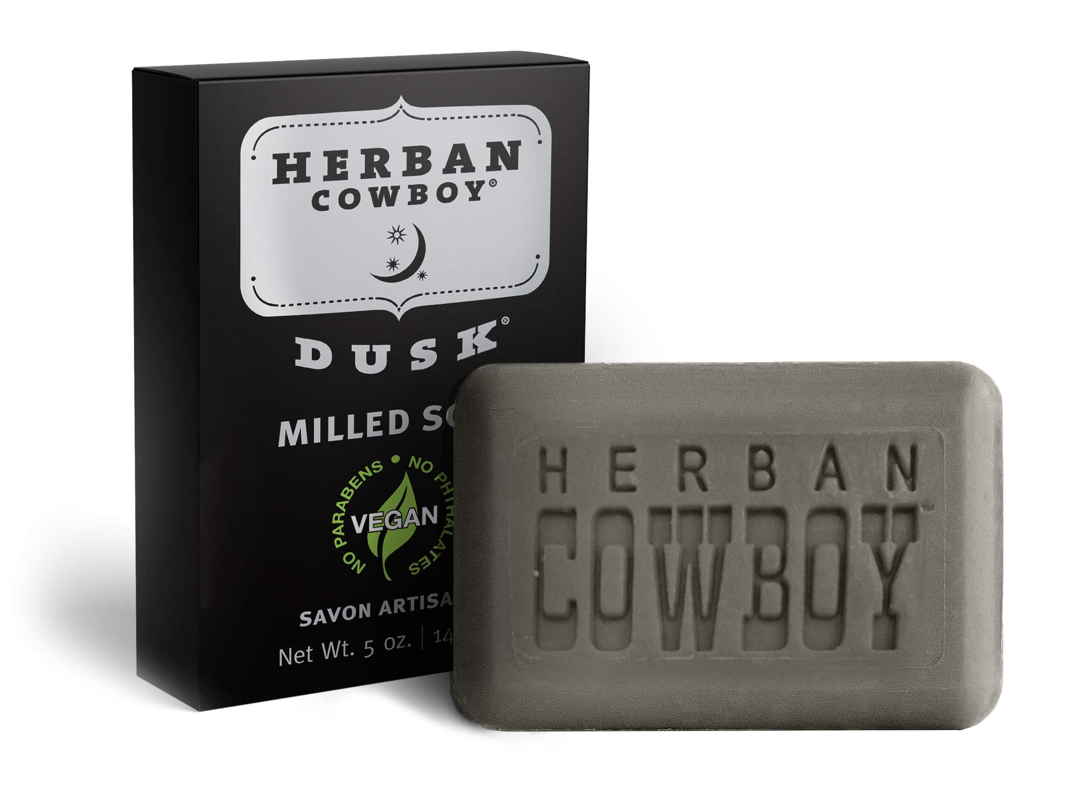 Herban Cowboy Milled Bar Soap Dusk – 5 oz (Pack of 6) | Men’s Bar Soap | No Parabens, No Phthalates & Certified Vegan