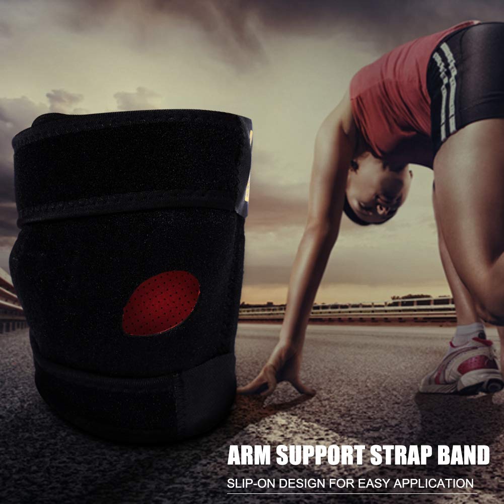 Adjustable Elbow Support, Breathable Slip-on Design Elbow Brace Wrap Arm Support Strap Band for Sports Injury Pain Relief and Protection