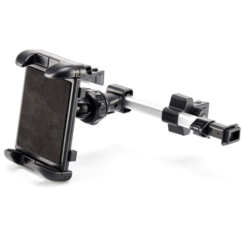 iKross Universal Car Tablet Mount Holder Headrest Backseat Extendable Mount Compatible with Apple iPad, iPhone, Tablet, Smartphone, Nintendo Switch with Dual Adjustable Positions