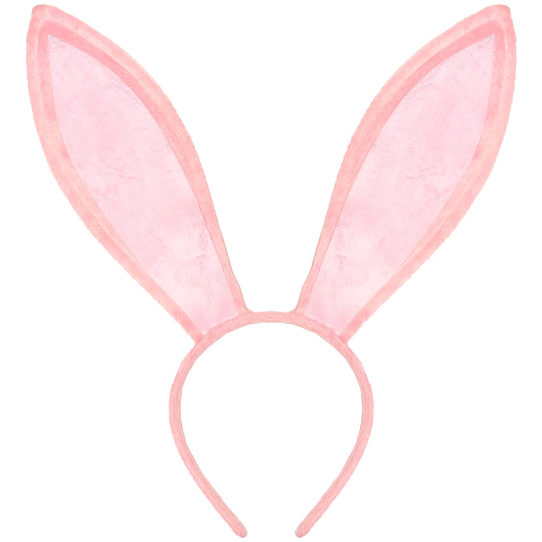 Funcredible Pink Bunny Ears - Bunny Ears Headbands - Bendable Bunny Ears - Bunny Rabbit Cosplay Costume Accessories for Kids and Adult