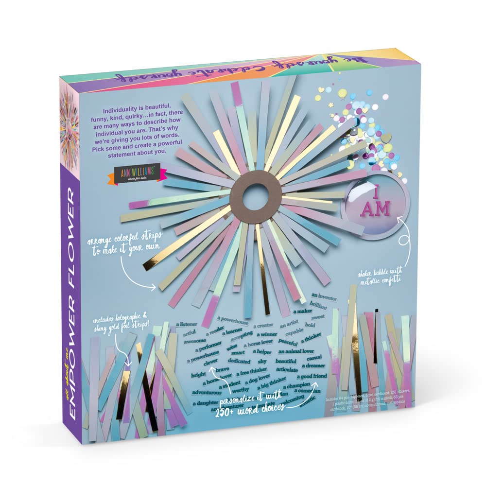 Craft-tastic – Empower Flower – DIY Arts & Crafts Kit – Creative & Fun Project to Encourage Self-Expression, Build Self-Esteem & Create Confidence in Kids, Tween & Teens