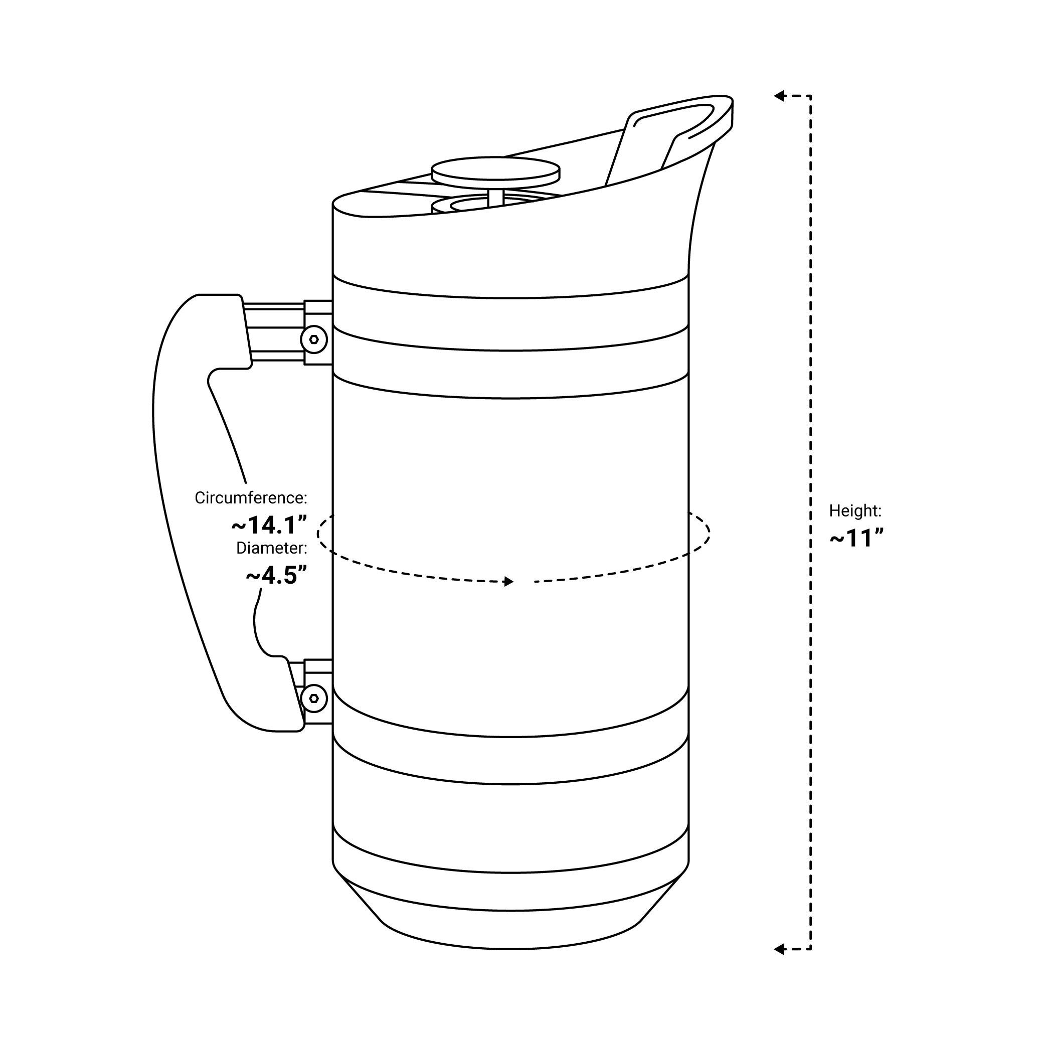 BruTrek BaseCamp Coffee Press - Double Wall Insulated Stainless Steel - Bru-Stop Technology, No Grounds in Coffee, No Spill Lid (Red Rock, 48 fl.oz)
