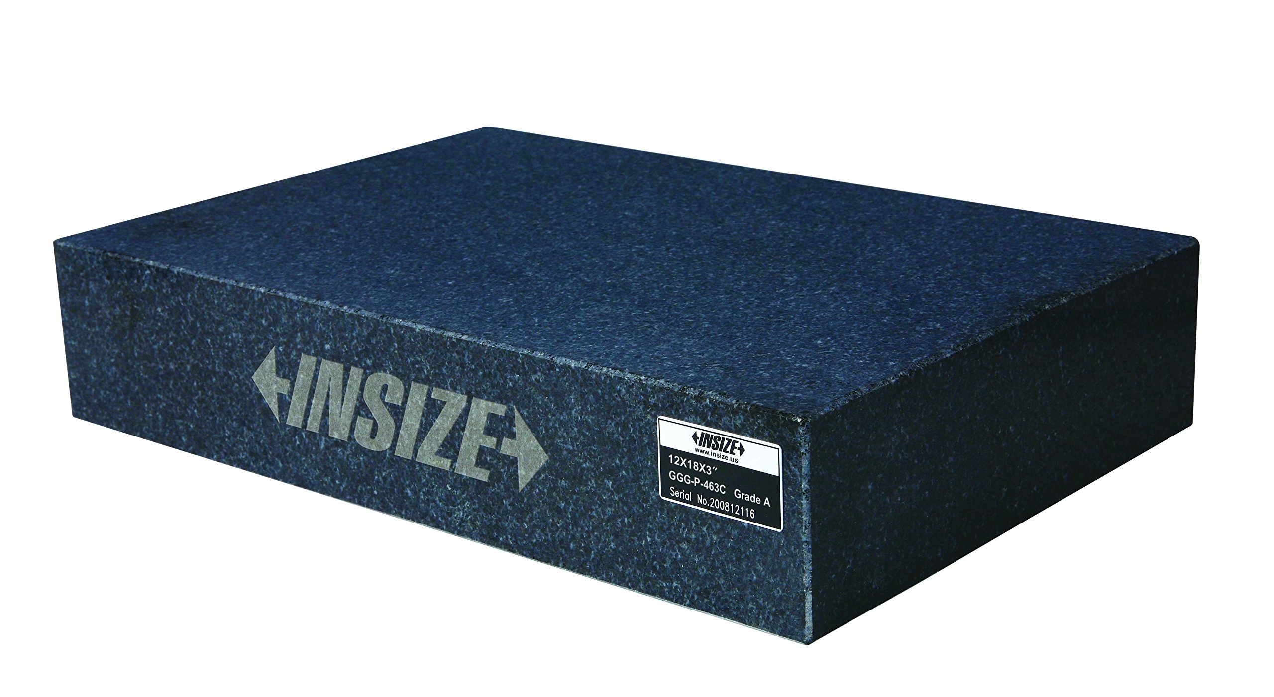 INSIZE 6900-A12 Granite Surface Plate, 18" x 24" x 3", Grade A