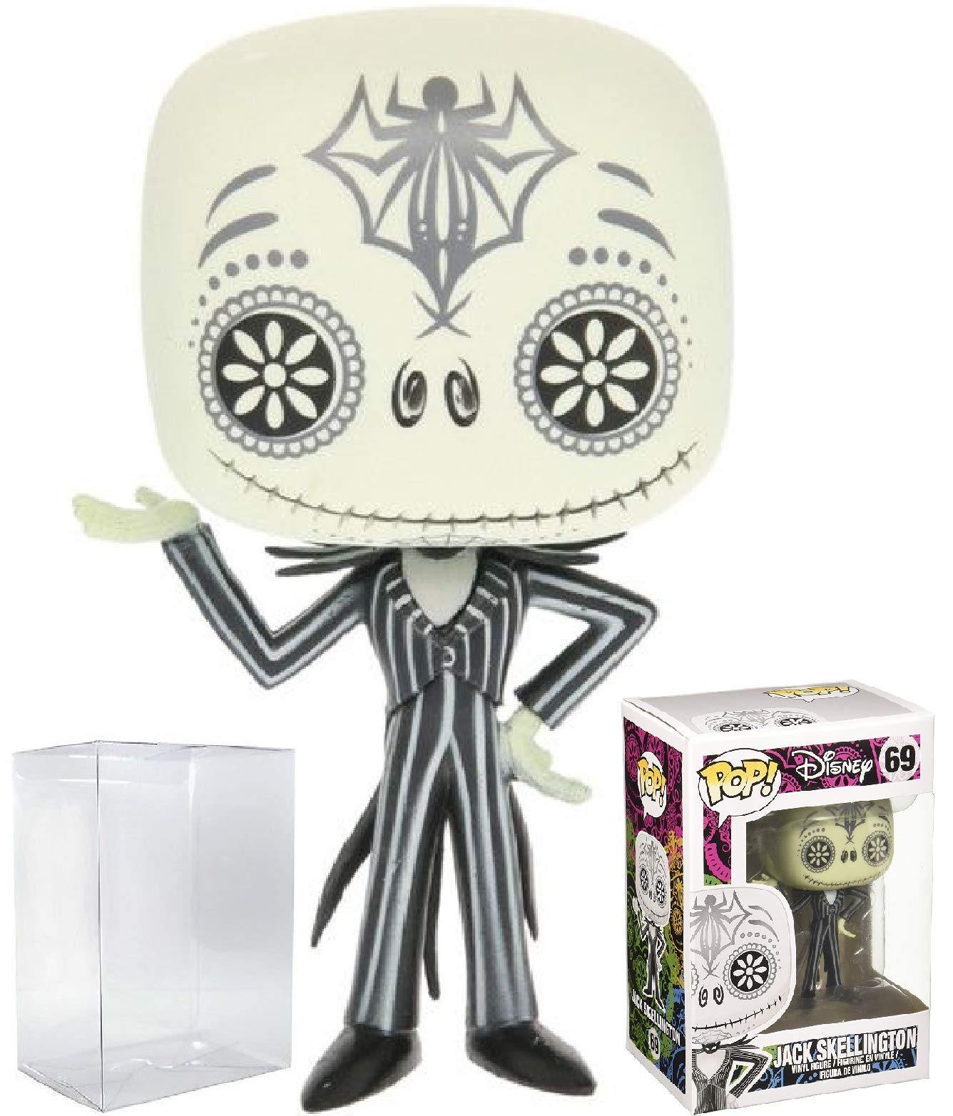 Funko Disney: The Nightmare Before Christmas - Day of The Dead Jack Skellington Pop! Vinyl Figure (Bundled with Compatible Pop Box Protector Case)