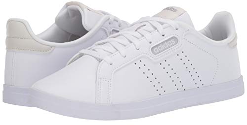 adidas Women's Courtpoint Cl X Tennis Shoe, White/White/orbit Grey, 8.5