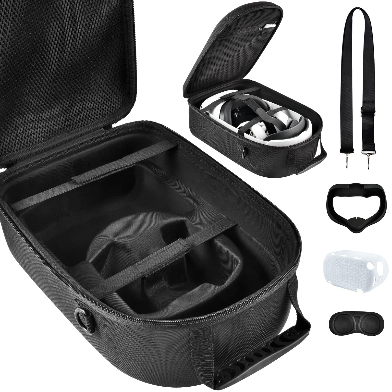 ALKOO Case Compatible with NIIMBOT D11 Label Printer + 6 in 1 Bundle Compatible with Oculus Quest 2 Case Accessories
