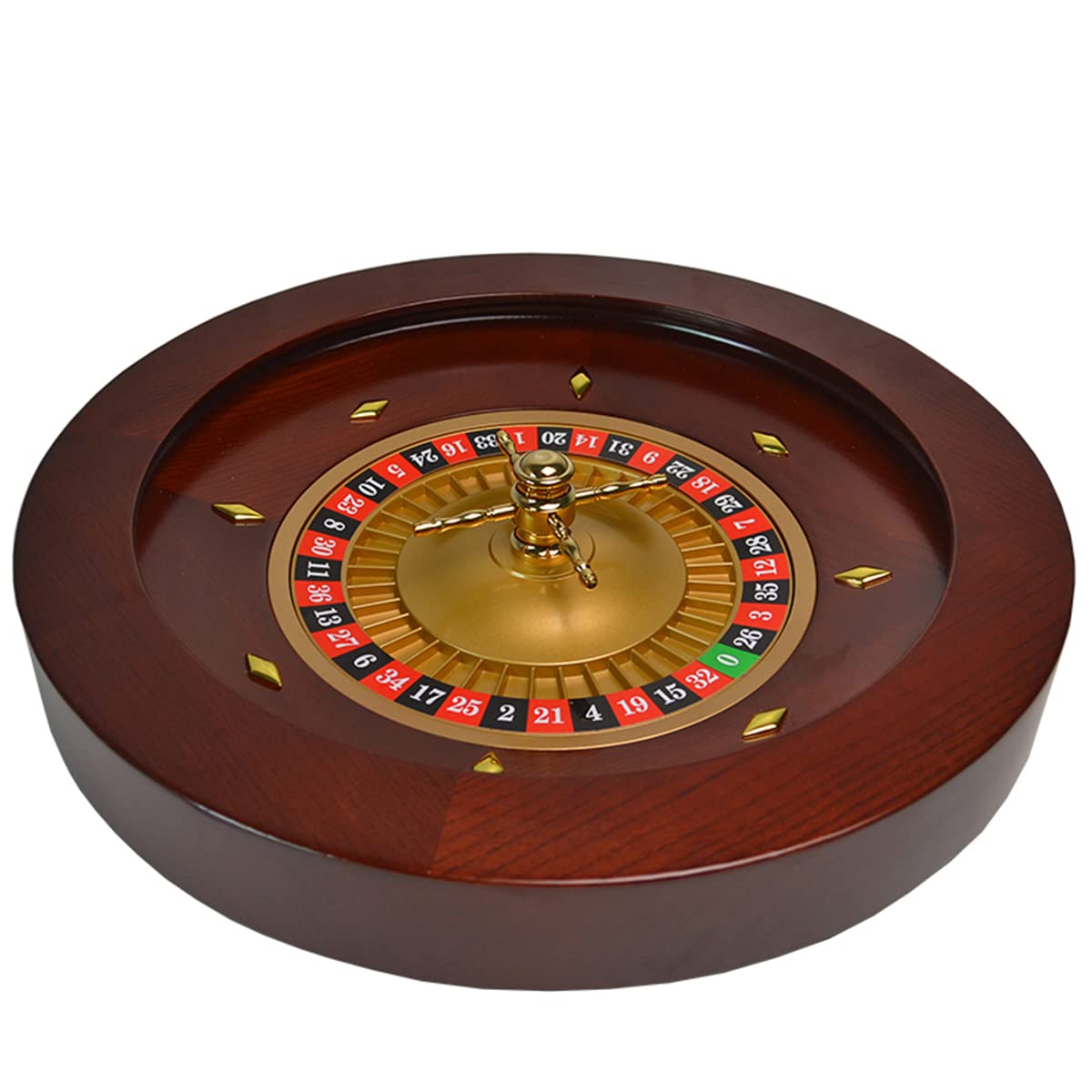 BASICM Russian Roulette Set 18 Inch Solid Wood Russian Casino-Class Sweepstakes Roulette for Bar Entertainment Supplies Event Lucky Games Lottery Draws