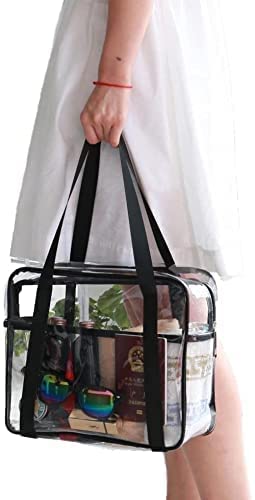Louise Maelys Travel Clear Makeup Handbag Large Toiletry Cosmetic Organizer Bag Waterproof