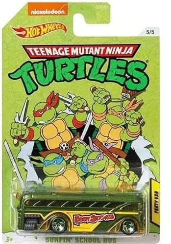 Hot Wheels Teenage Mutant Ninja Turtles TMNT Complete Set of 5 Vehicles