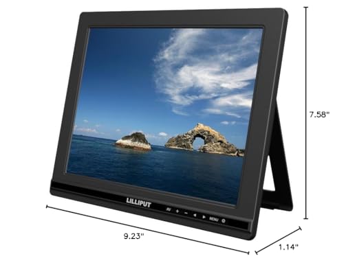 LILLIPUT Fa1000-np/c 9.7" TFT Monitor with Hdmi, Dvi, VGA & Av Input, LED Monitor for Desktop Applications(Non-Touch) by Viviteq