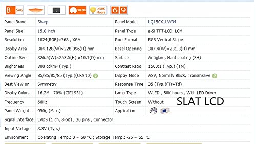 SH 15 inch LCD Display LQ150X1LW94 with Full kit of Driver Board