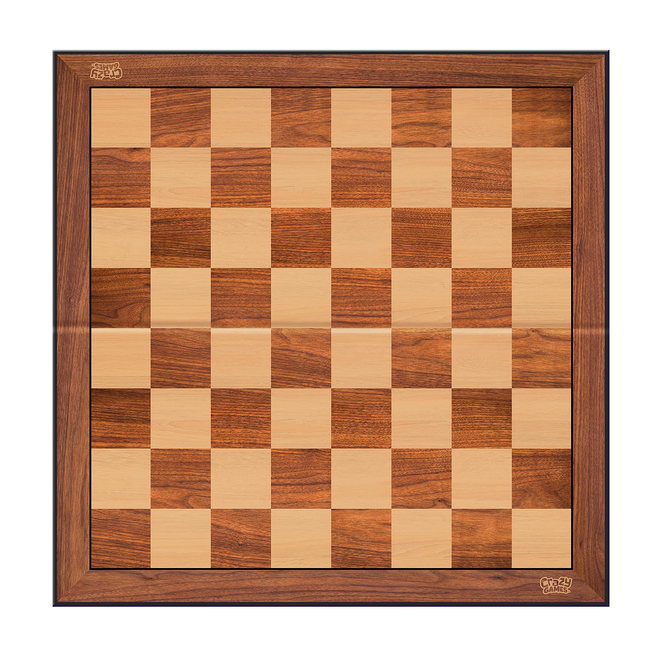 Crazy Games Plastic Chess Set: Premium Quality, Foldable Board with Staunton Pieces - Perfect for Travel, Kids and Adults, Suitable for Indoor & Outdoor Portable Ajedrez