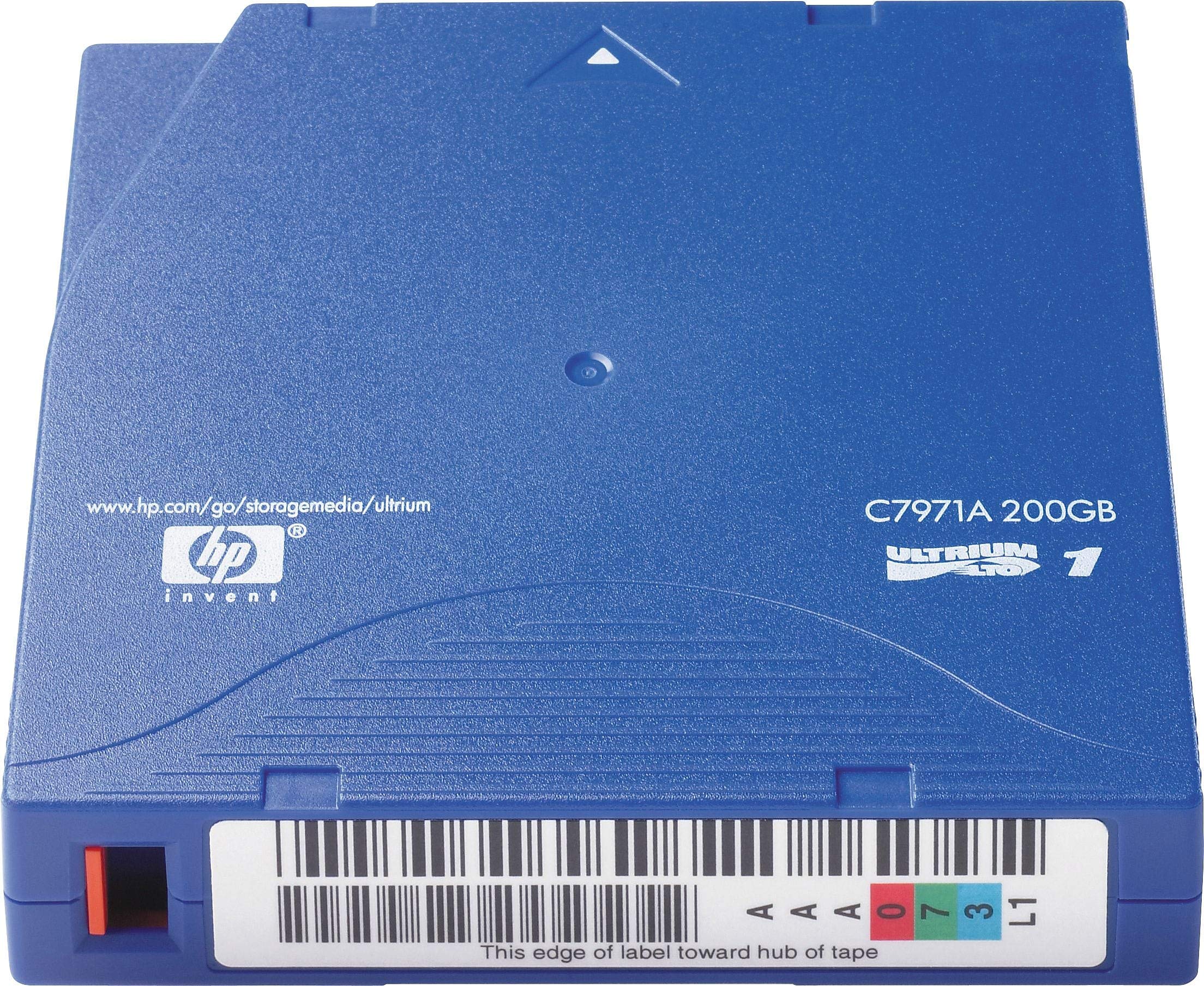 HP C7971A 1/2" Ultrium LTO-1 Cartridge, 1998ft, 100GB Native/200GB Compressed Capacity