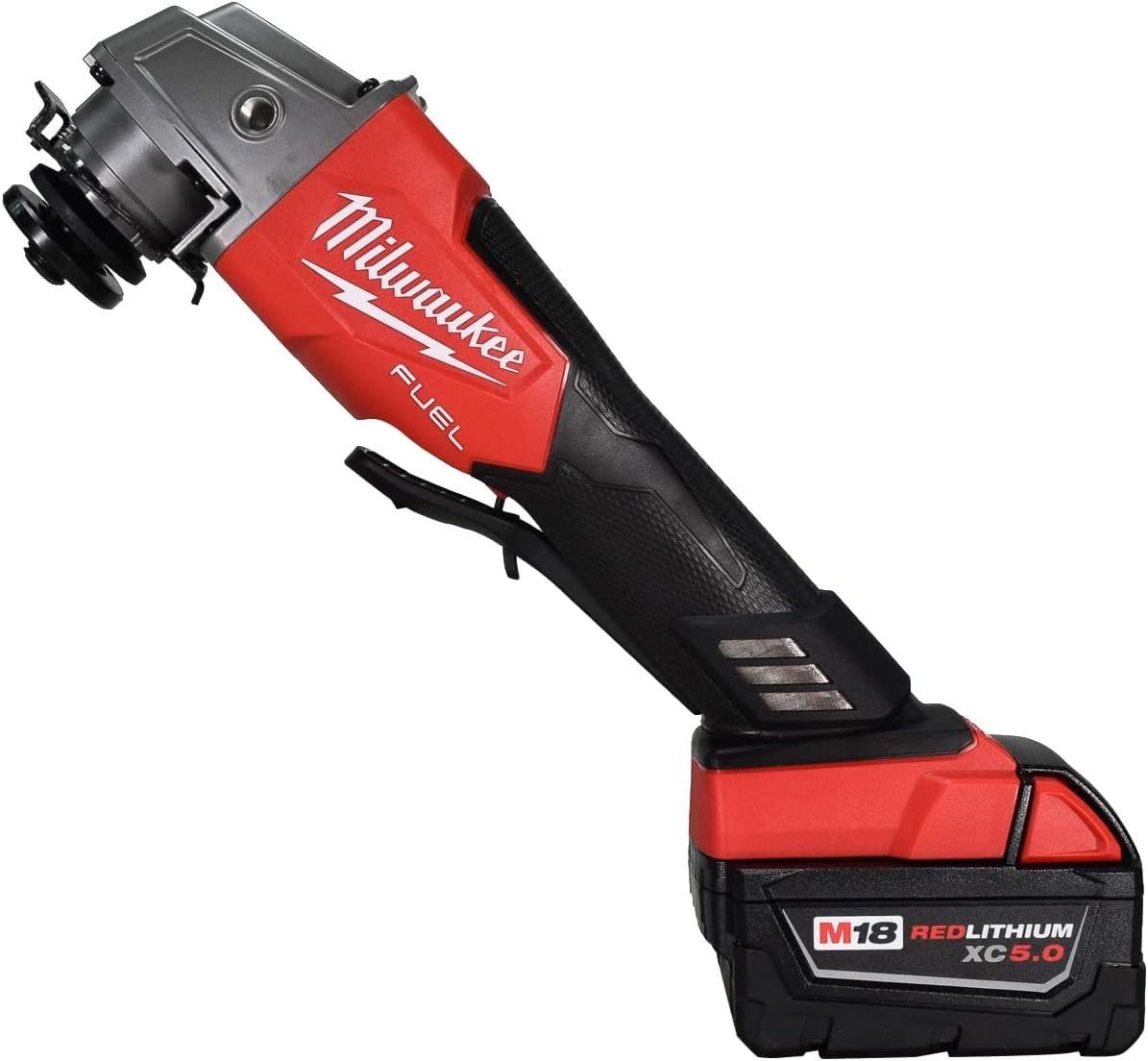 Milwaukee 2991-22 M18 FUEL Brushless Lithium-Ion 4-1/2 in. / 5 in. Grinder and 3/8 in. Impact Wrench Combo Kit w/ 2 Batteries (5 Ah)