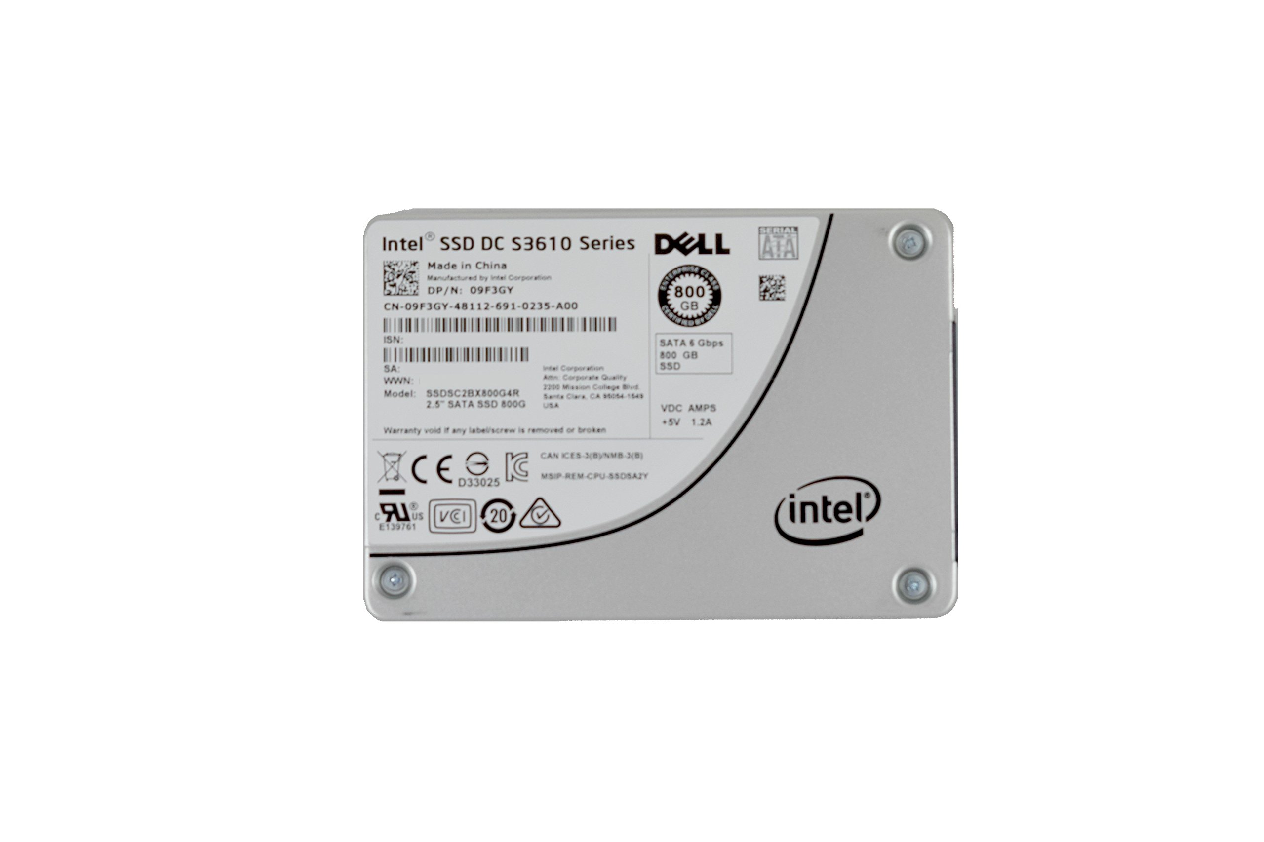 Intel SSDSC2BX800G401 DC S3610 Series 800GB 2.5inch SATA 6Gb/s 7mm MLC SSD Bulk OEM