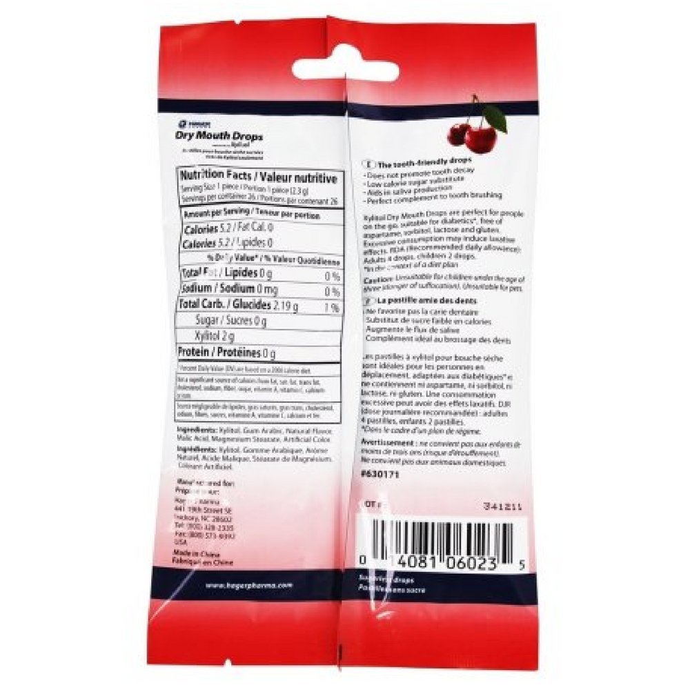 Miradent Dry Mouth Drops Cherry 2 Oz