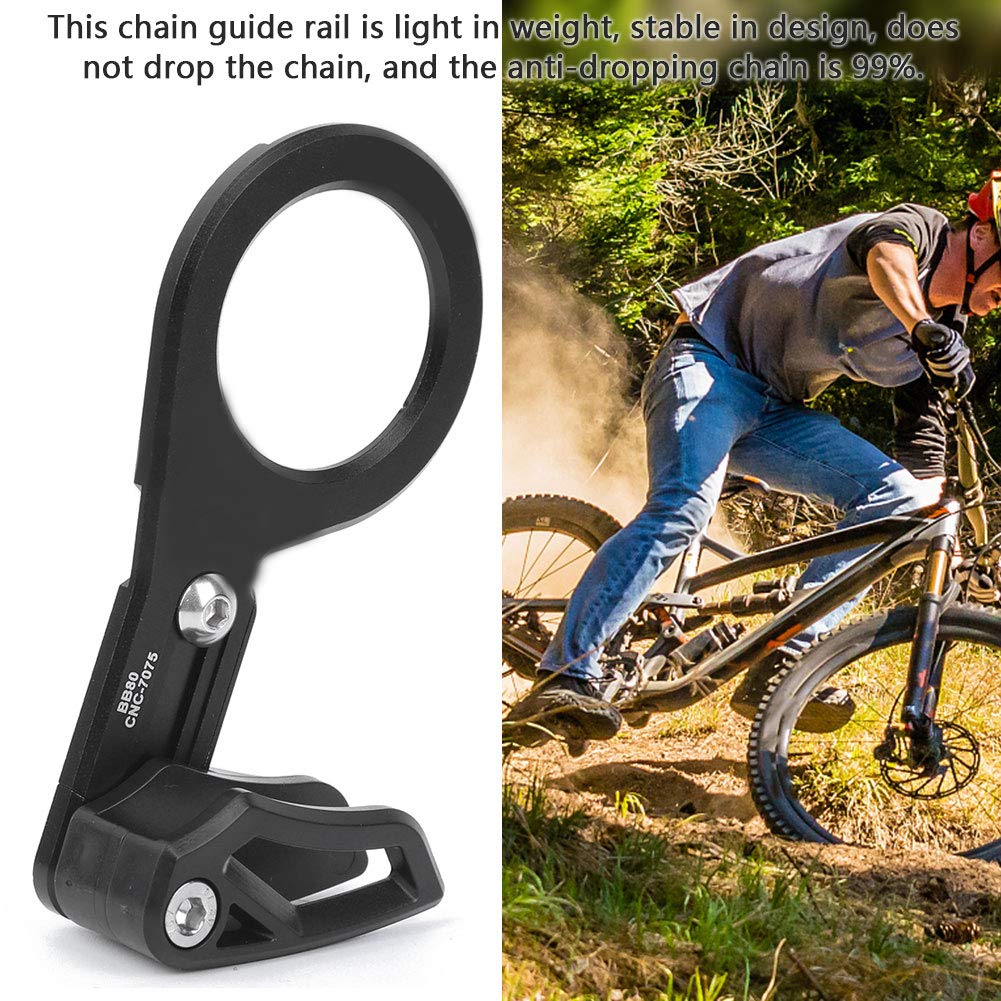 Alloy Chain Guide, Not Easy to Drop Easy to Install High Strength Ztto Bicycle Chain Guide BB Mount Protector Ultra Light Single Disk Frame Guard Bike Accessories Bicycle Chain Guide Chain Guards