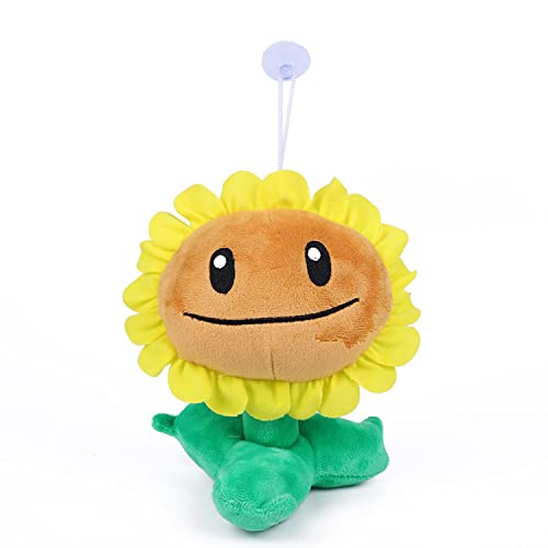 JHESAO 8" Sunflower Plants and Zombies Plush Zombies Toys PVZ Plushies 1 2 Stuffed Soft Doll Sunflower Plush New