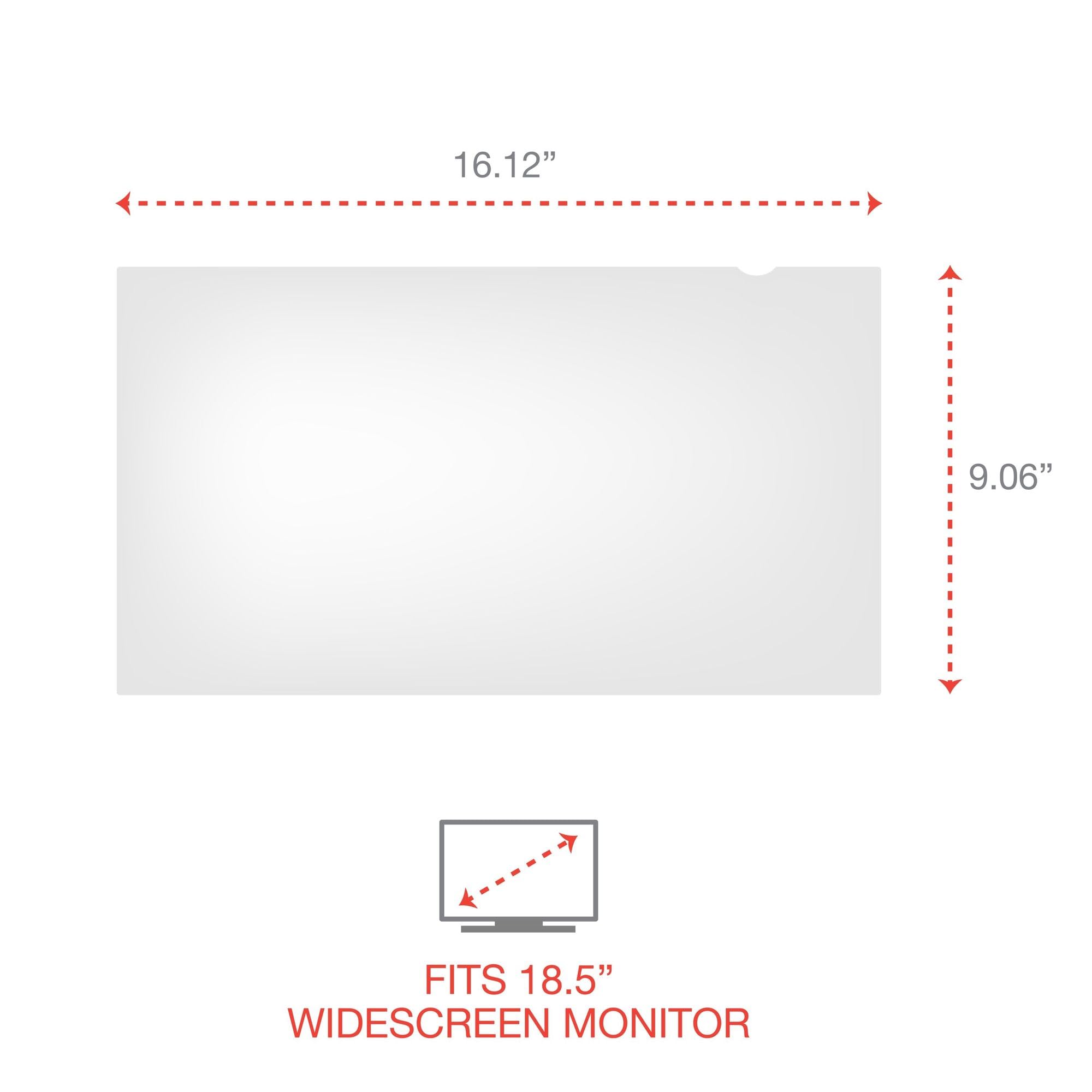 Innovera Blackout Privacy Filter for 18.5" Widescreen Flat Panel Monitor, 16:9 Aspect Ratio
