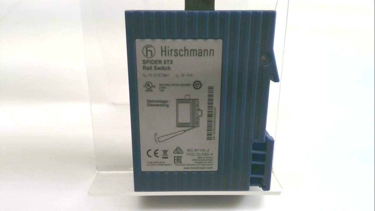 Hirschmann Spider 5Tx, Ethernet Rail Mounted Switch, 943 824-002 Spider 5Tx