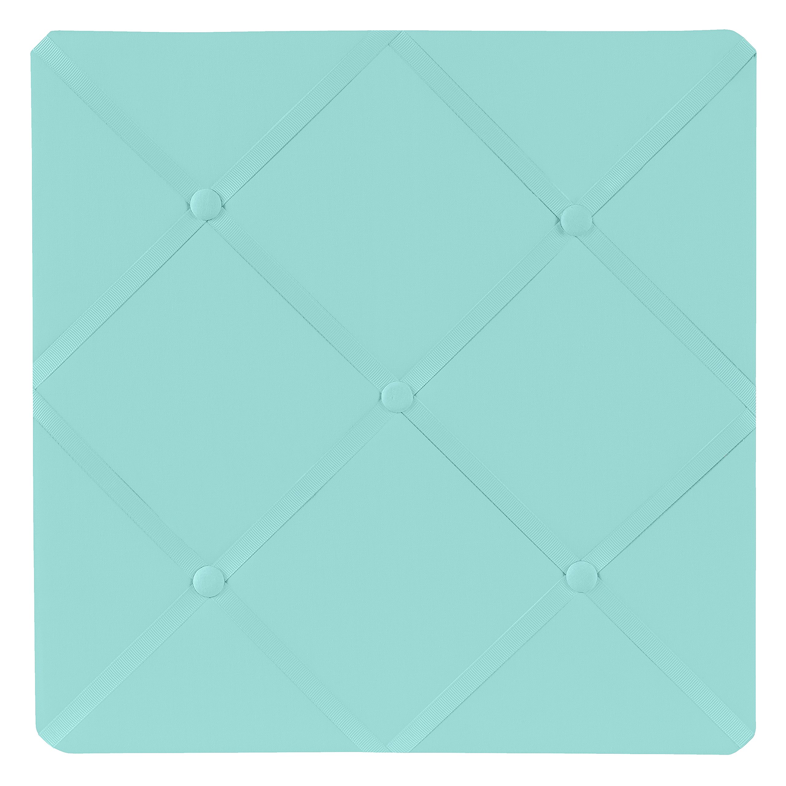 Turquoise Blue Fabric Memory/Memo Photo Bulletin Board by Sweet Jojo Designs