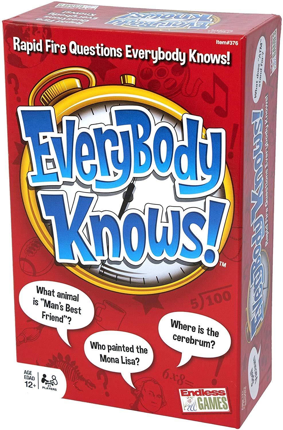 Endless Games Everybody Knows! - Trivia Card Game - 2018 Edition