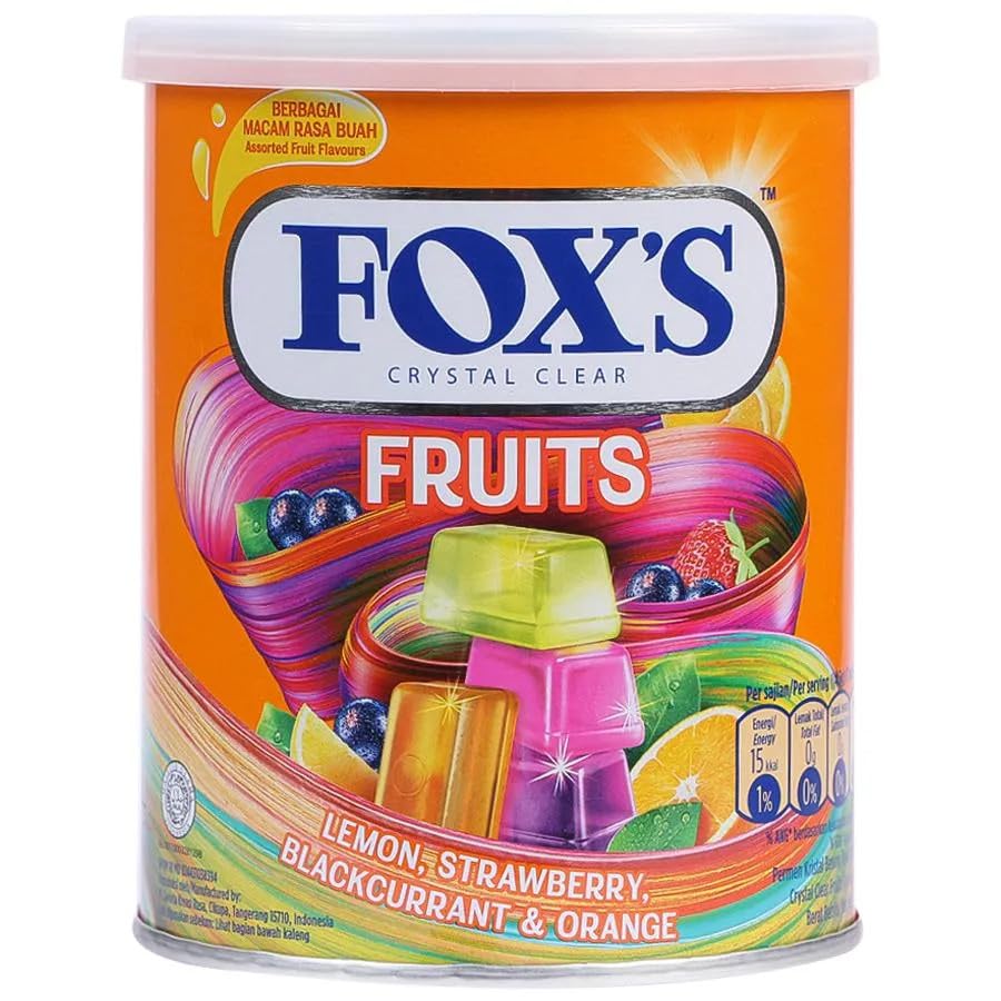 Fox'S Foxs Crystal Clear Fruits Candy 180G.
