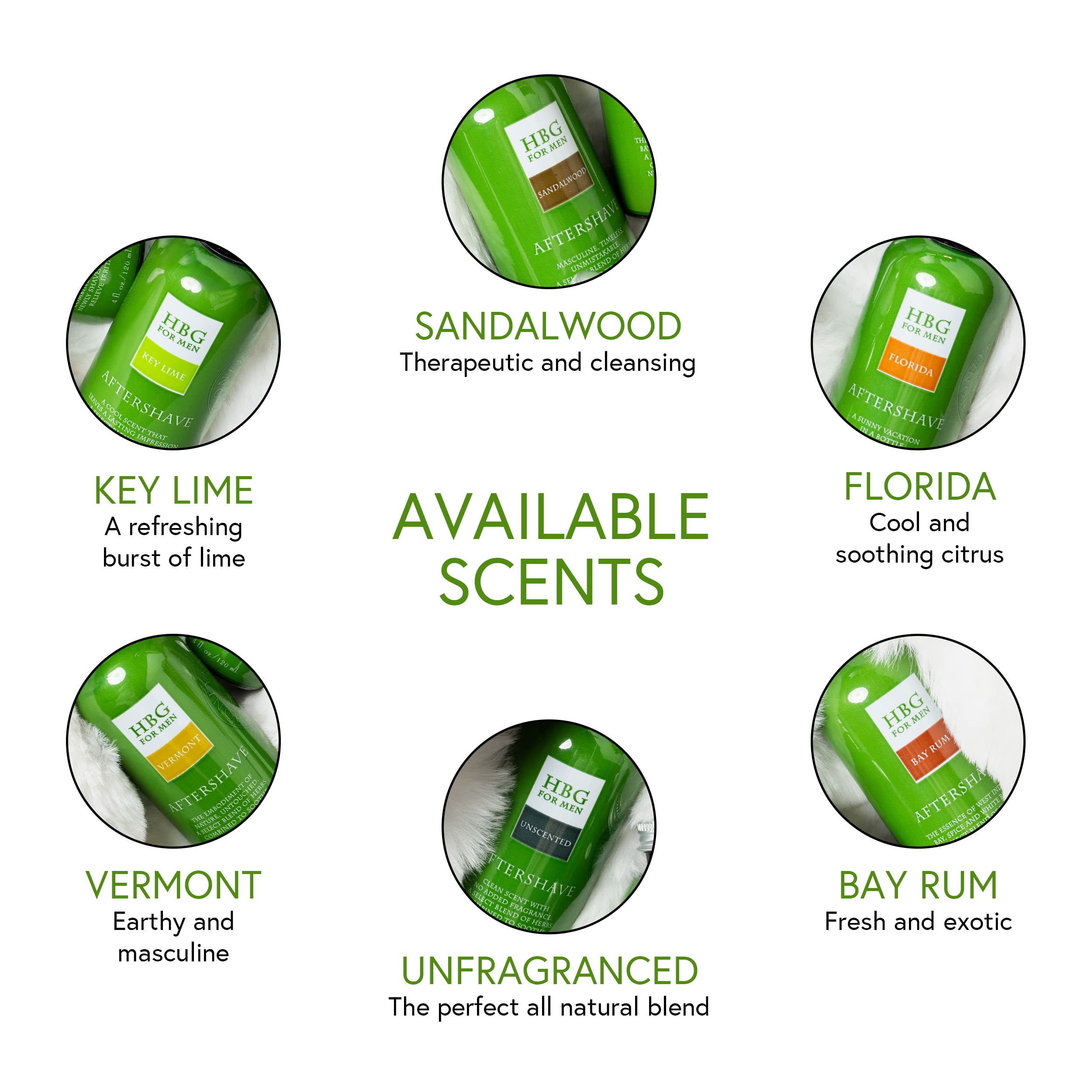 Honeybee Gardens Soothe & Refresh Herbal Aftershave with Aloe & Witch Hazel for Men - Florida - Cool and soothing citrus | Gluten-Free, Vegan, Cruelty-Free, 4 Fl Oz