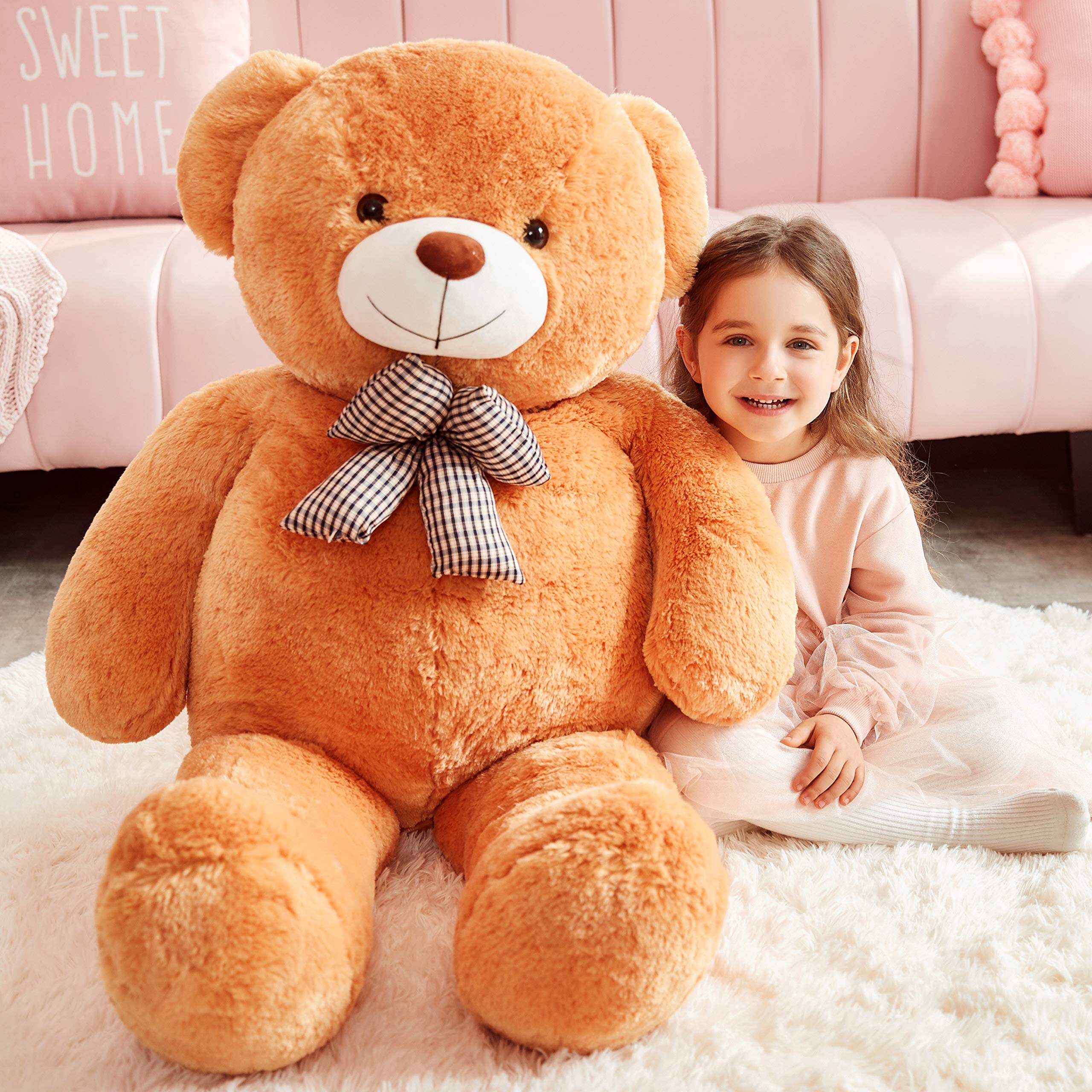 IKASA Giant Teddy Bear Plush Toy Stuffed Animals (Brown, 47 inches)