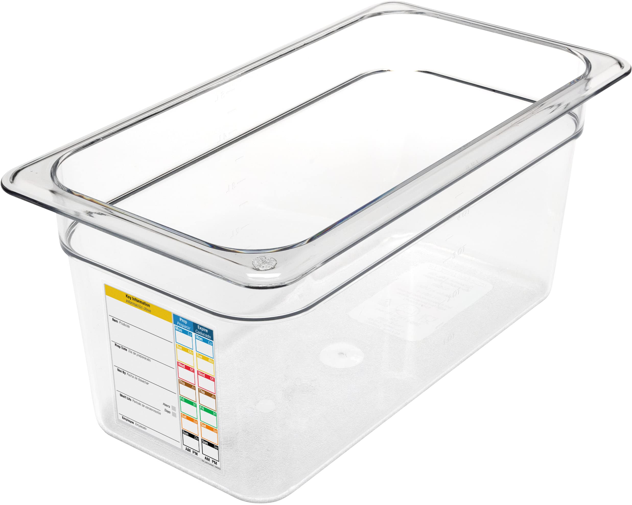 Carlisle FoodService Products PermaLabel Count, 6" Deep, Clear