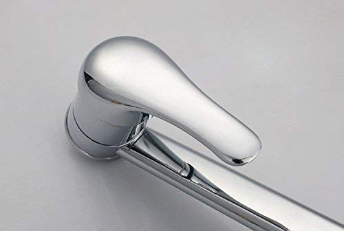 Bathtub Faucet Classic Swivel Brass Single Handle Mixer Kitchen Sink Faucet Cold and Hot Water Tap, Chrome Finish
