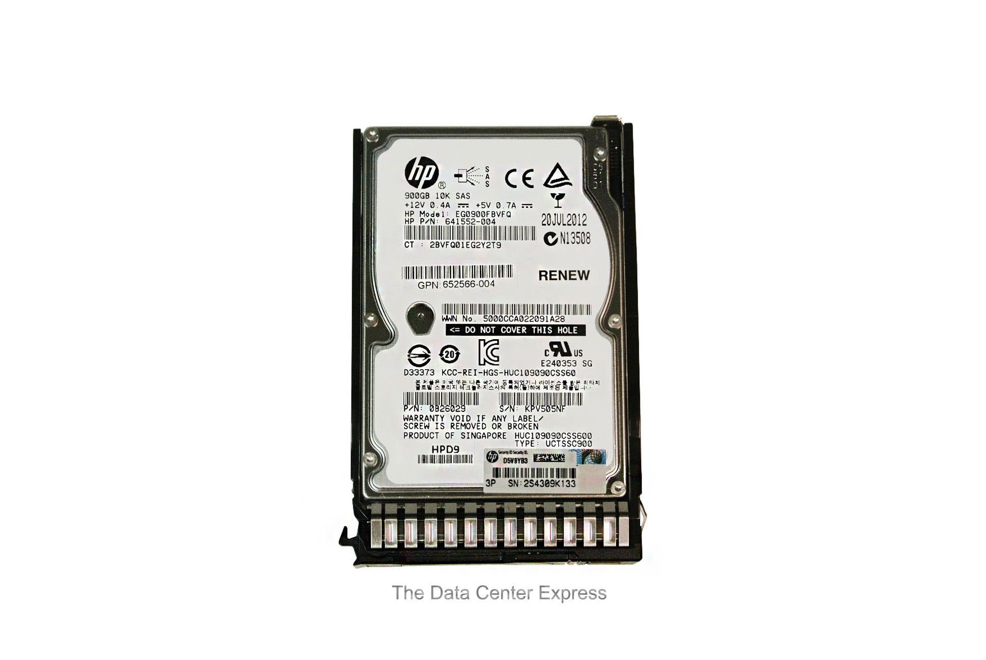 HP 900GB 6G SAS 10K SFF SC Enterprise HDD 652589-B21