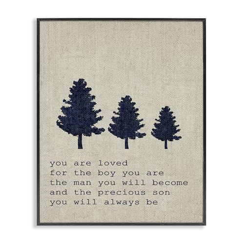 Stupell Home Décor You are Loved Son Trees Framed Giclee Texturized Art, 11 x 1.5 x 14, Proudly Made in USA