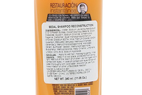 Sedal Instant Restoration Shampoo 340ml - Sedal Restauracion Champu 340ml (Pack of 1)