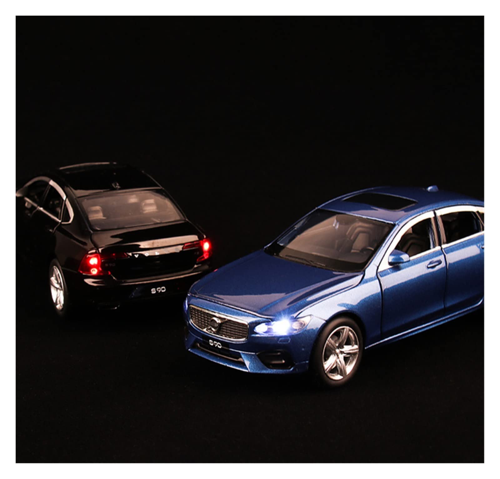 APLIQE Scale Model Vehicles for Volvo S90 Alloy Metal car Model simulates acousto-Optic Toy car 1:32 Sophisticated Gift Choice (Color : 2)