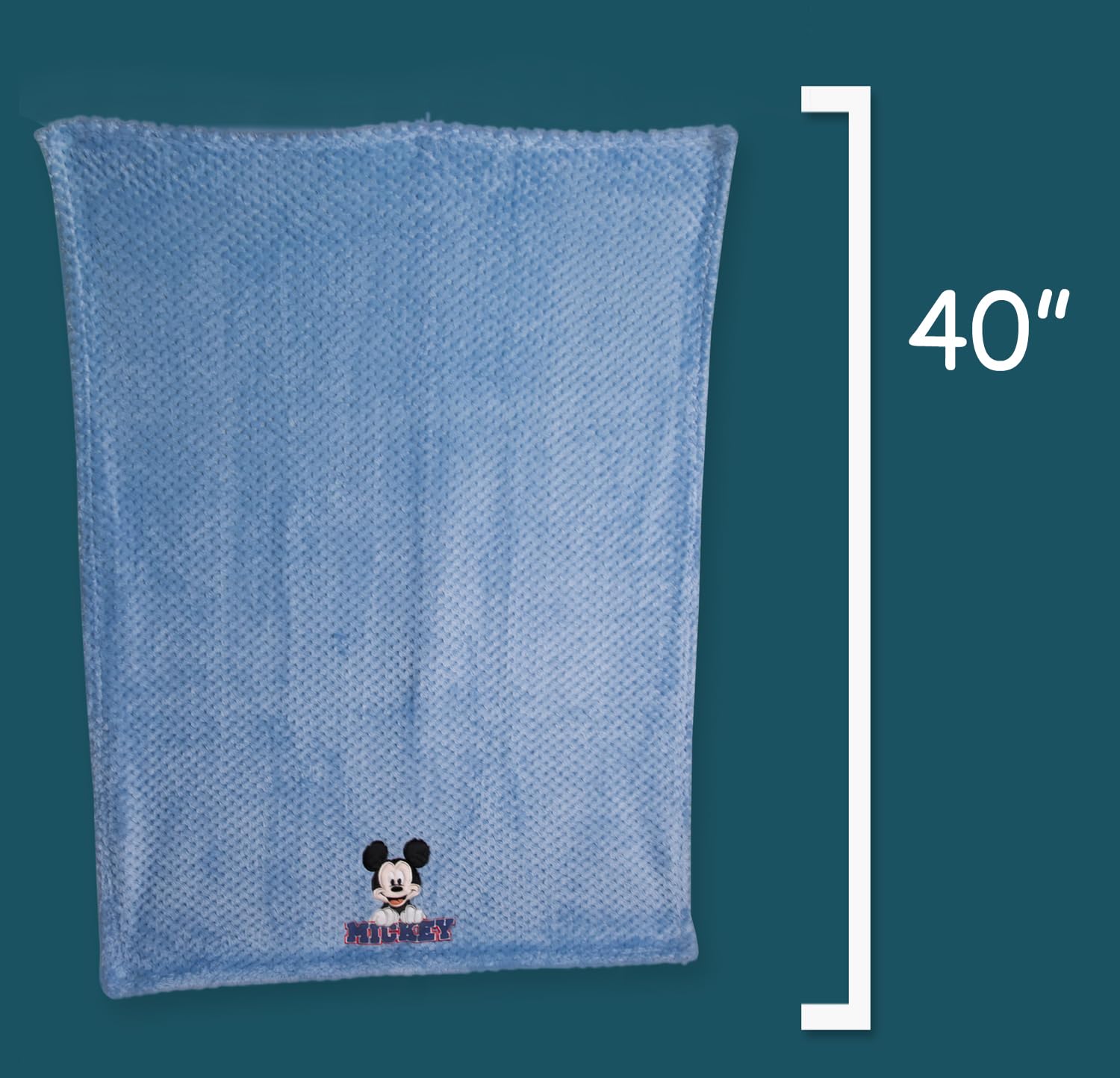 Baby Blanket Mickey Mouse Officially Licensed Disney Character Blanket with Custom Name (Personalized Mickey Blanket)