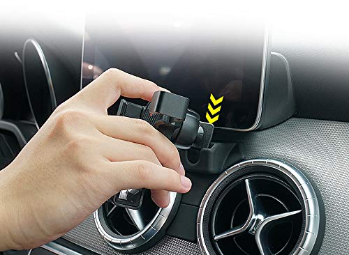 ITrims Car Accessories Dashboard Mount Mount Cell Phone Holder Adjustable Car Phone Holder for Mercedes-Benz GLA-Class X156 2015-2019 / CLA-Class C117/ A-Class W176 2013-2018 (Black)