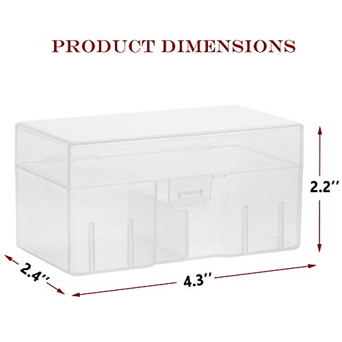 Whizzotech 9 Volt Battery Storage Case Holder Organizer Box Container for 9V Battery (Pack of 1)
