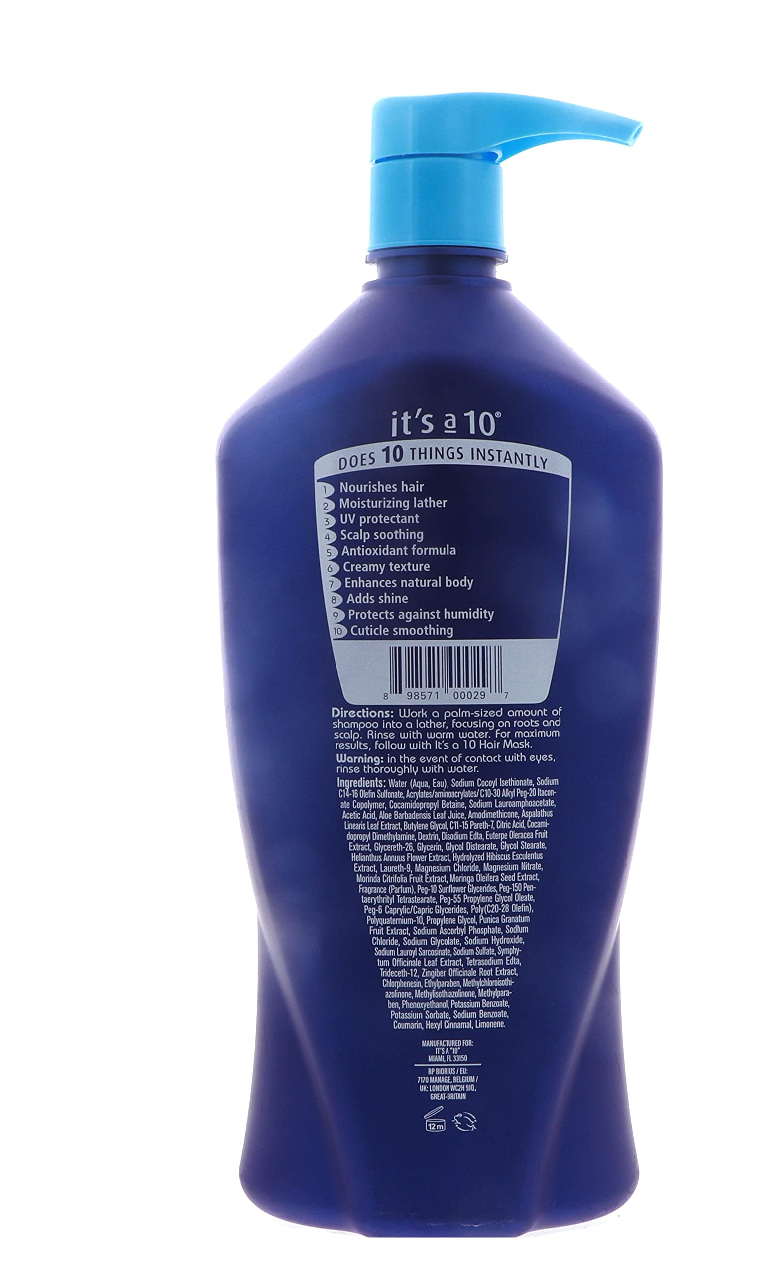 ITS A 10 MIRACLE MOISTURE SHAMPOO 33.8 OZ UNISEX