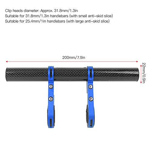 Aluminum Alloy Multi‑function Extension Bracket Durable for MTB for Road Bike for Adult Bikes for Folding Bike(blue)