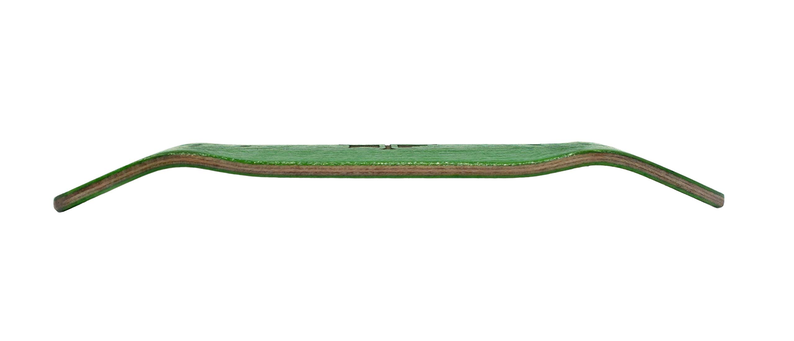 Teak Tuning Wooden Fingerboard Carlsbad Cruiser Deck, Ghillie Green - 34mm x 100mm - Handmade, Pro Shape & Size - Five Plies Wood Veneer - Includes Prolific Foam Tape