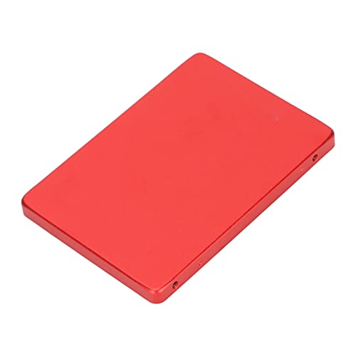 Aluminum ssd adapter case, durable stable ssd adapter case kit 6gbps ultra slim home office computer data transfer Red