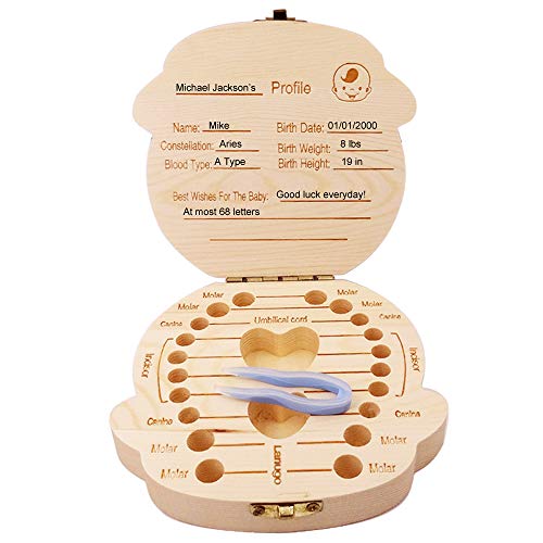 PAMBO Baby Tooth Fairy Box Keepsake For Lost Tooth Boys| Tooth Holder for Kids | Baby Shower & Birthday Gift