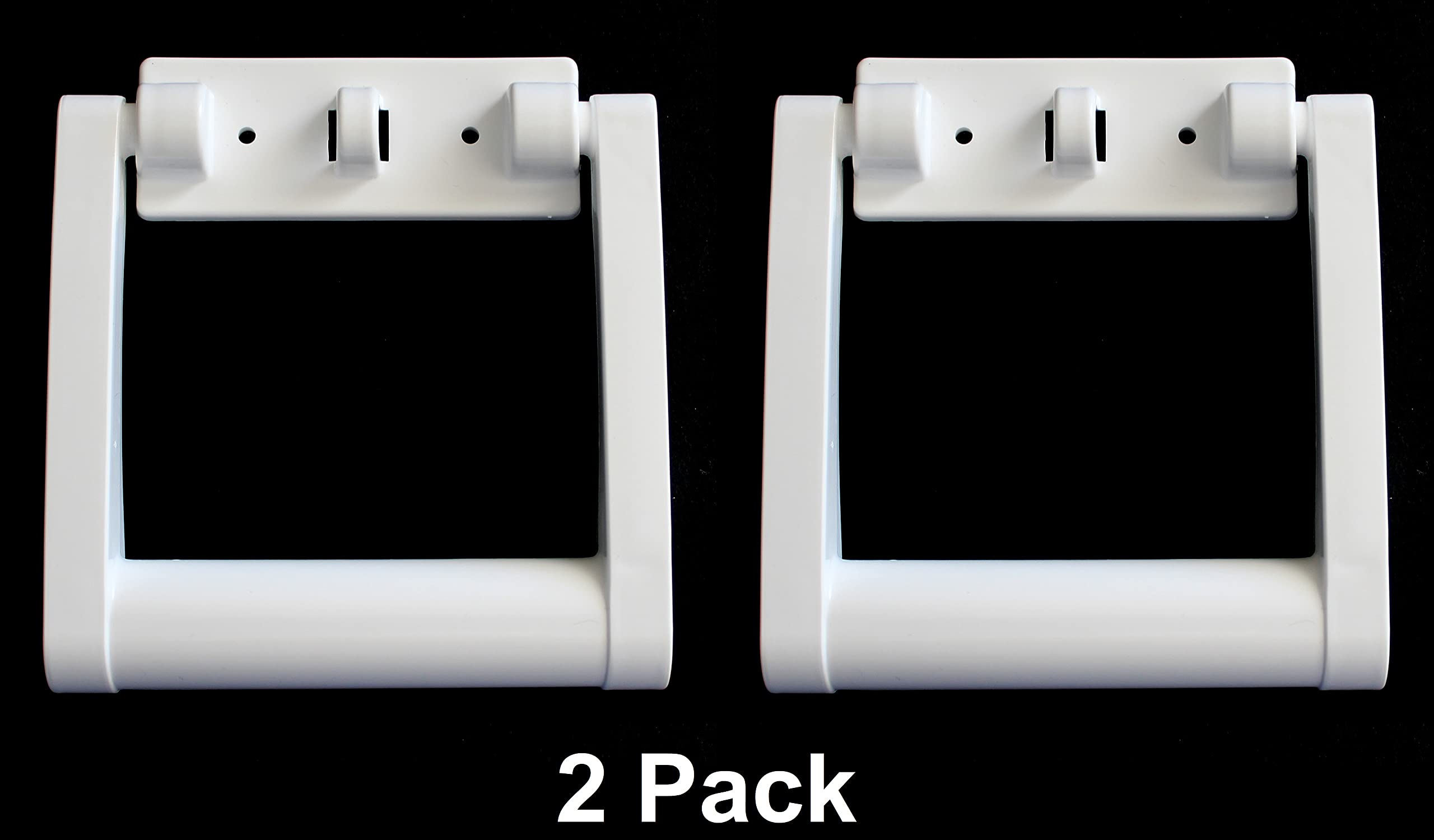 JSP Manufacturing White Aftermarket Plastic Igloo Cooler Replacement Handles for 25-72 qt Coolers 21023 (2)