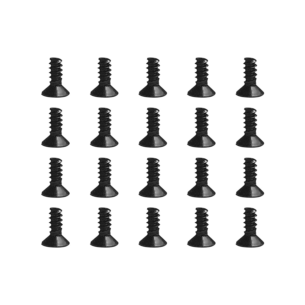 EBCO 10x Trucks & 40x Screws & 20x Nuts & Spanner Tool for 96mm Fingerboard Skateboard Wooden Deck Parts Kit,Unisex Children