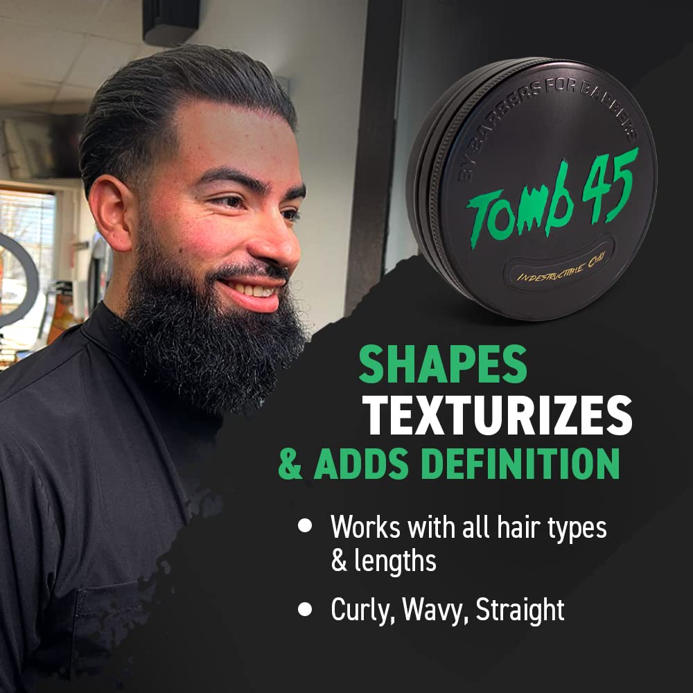 Tomb45 Indestructible Hair Clay, High Strong Hold with Matte Finish Hair Styling Product