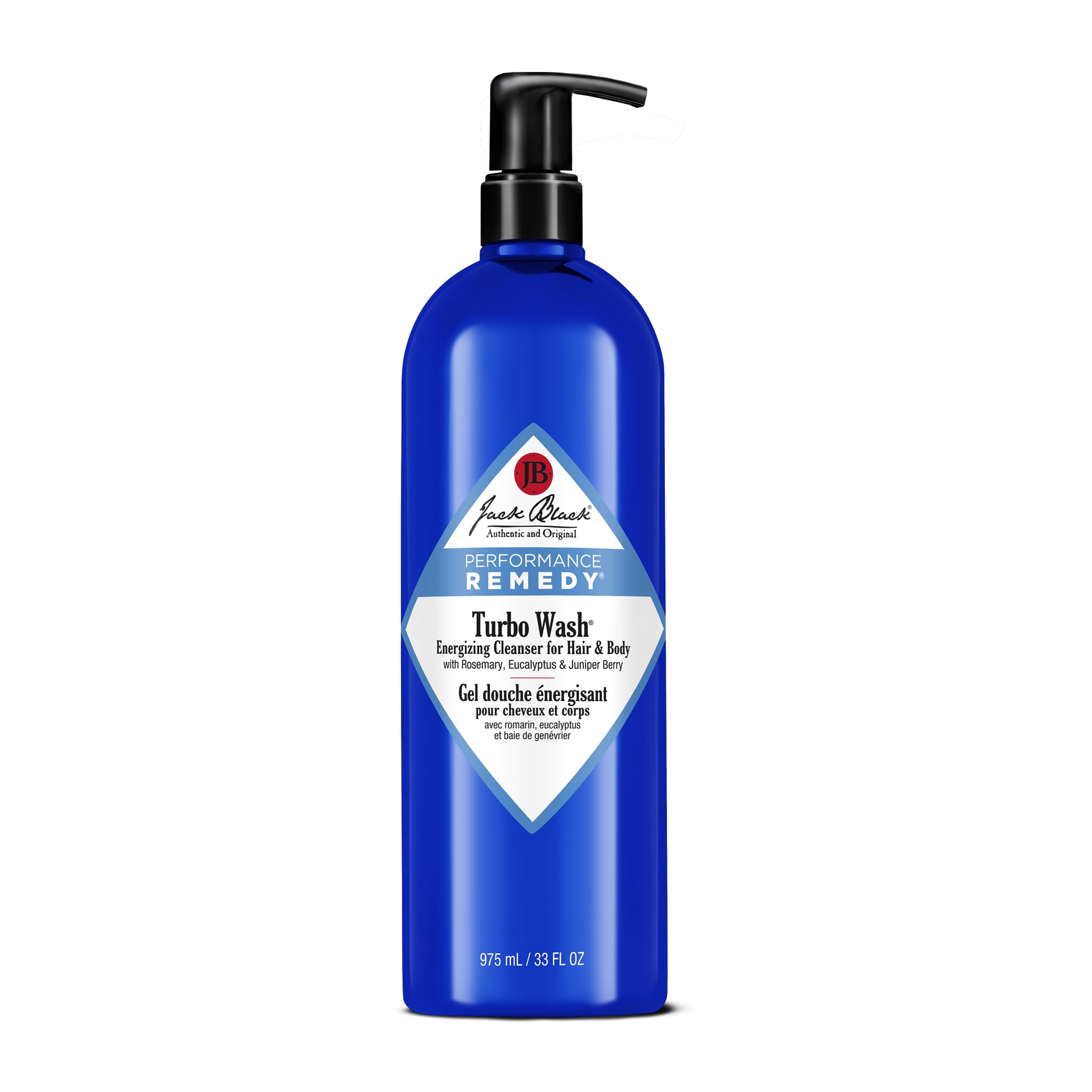 Jack Black Turbo Wash Energizing Cleanser for Hair & Body - Mens Body Wash and Shampoo, Mens Shampoo and Body Wash, Men's Body Wash, Jack Black Body Wash for Men, Jack Black Shampoo for Men, 33 Fl Oz